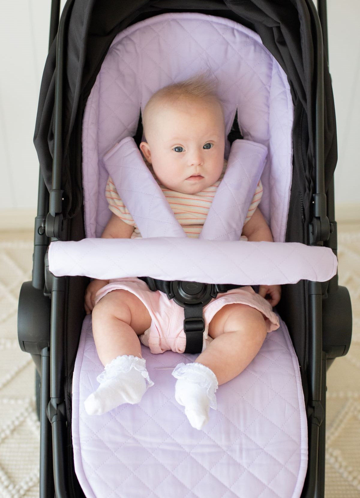 Universal Quilted Pram Liner | Lavender Haze – Bambella Designs