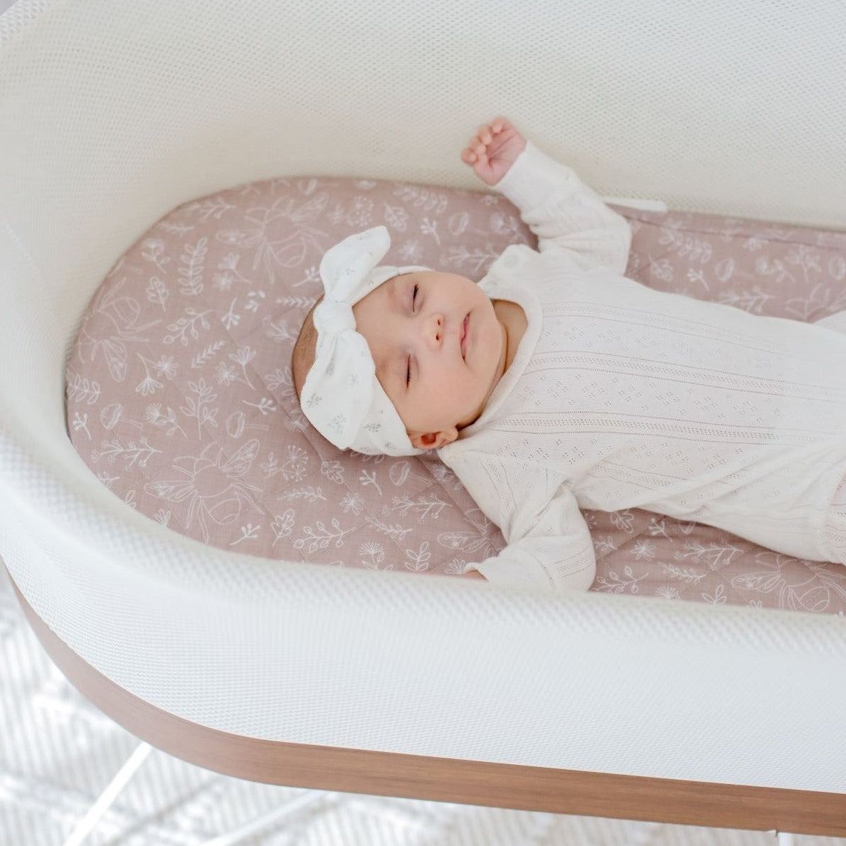 Oval/Moses Waterproof Bassinet Sheets - Moses Baskets & Snoo – Bambella ...