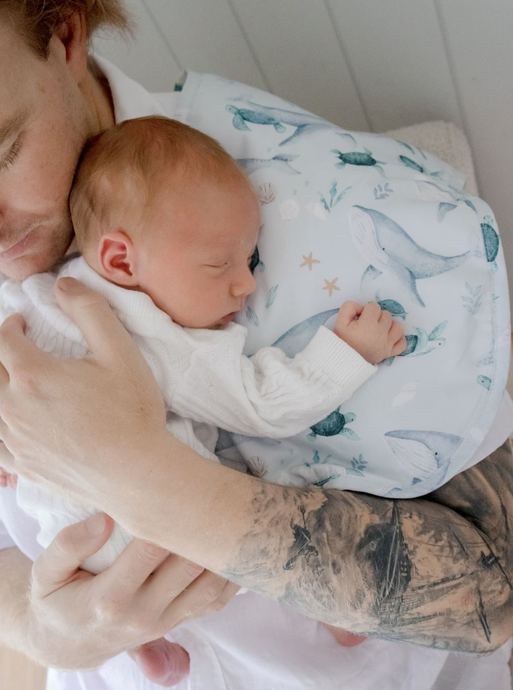 Premium Burp Cloth Duo | Turtle Bay & Dusty Sky Blue – Bambella Designs