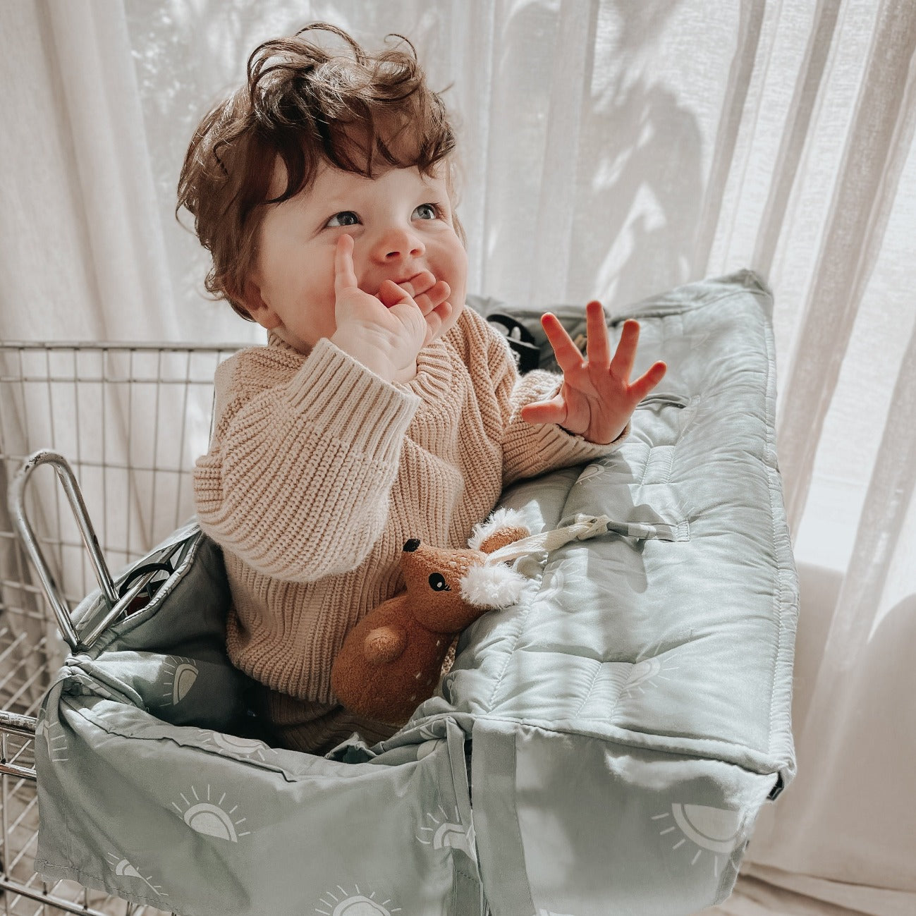 Double Trolley Liner | Sage Sunshine – Bambella Designs