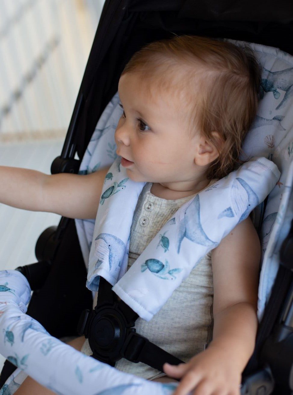 Bambella Pram Harness Covers | Turtle Bay – Bambella Designs