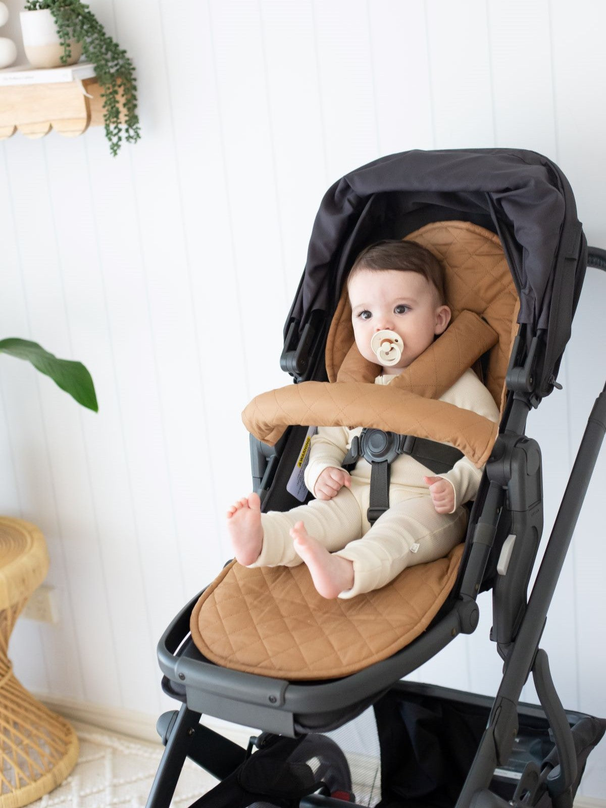 Universal Quilted Pram Liner | Chestnut – Bambella Designs