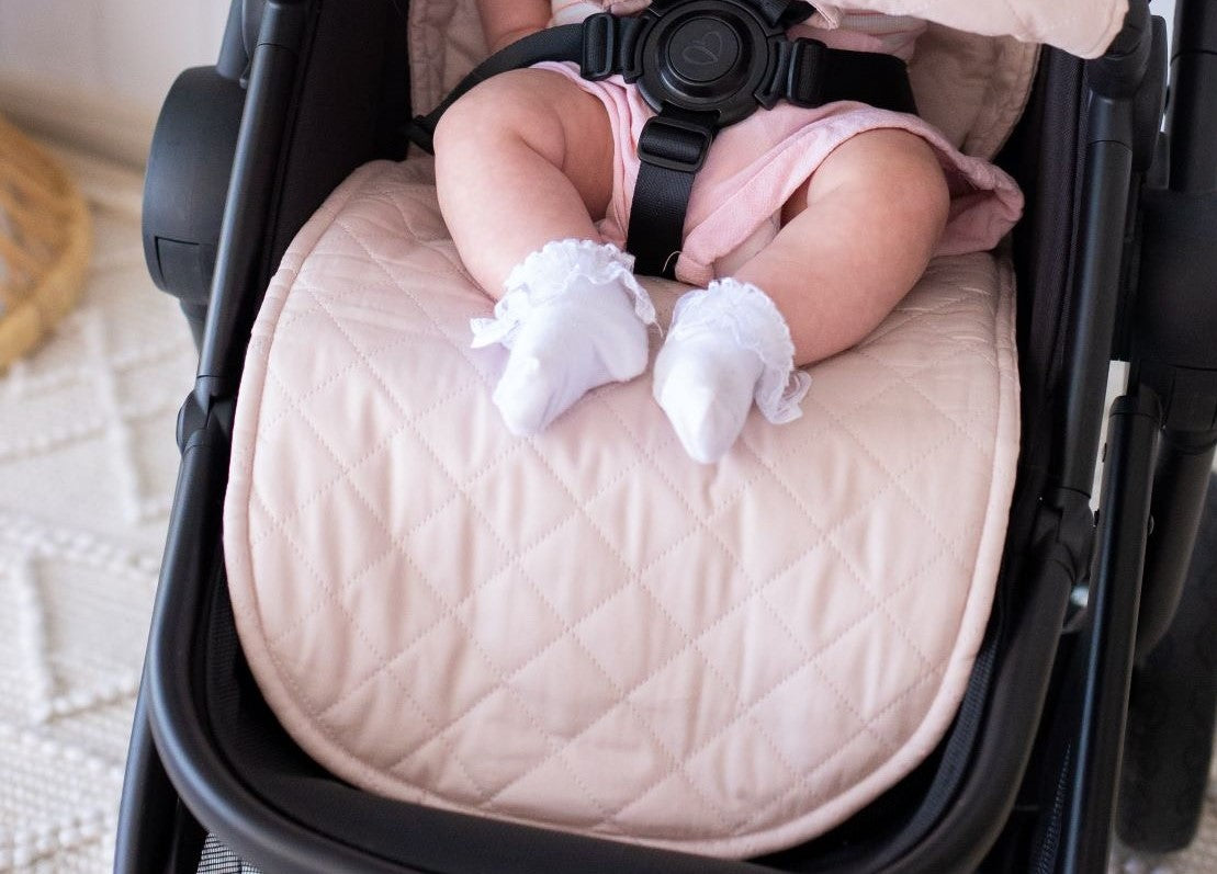Universal Quilted Pram Liner | Lullaby Pink – Bambella Designs