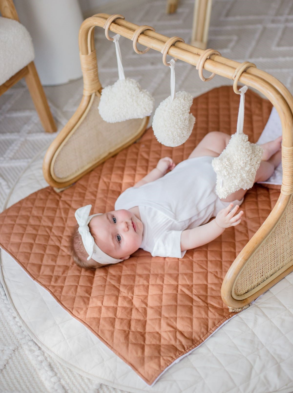 Bambella Designs Quilted Snuggle Blanket | Chestnut