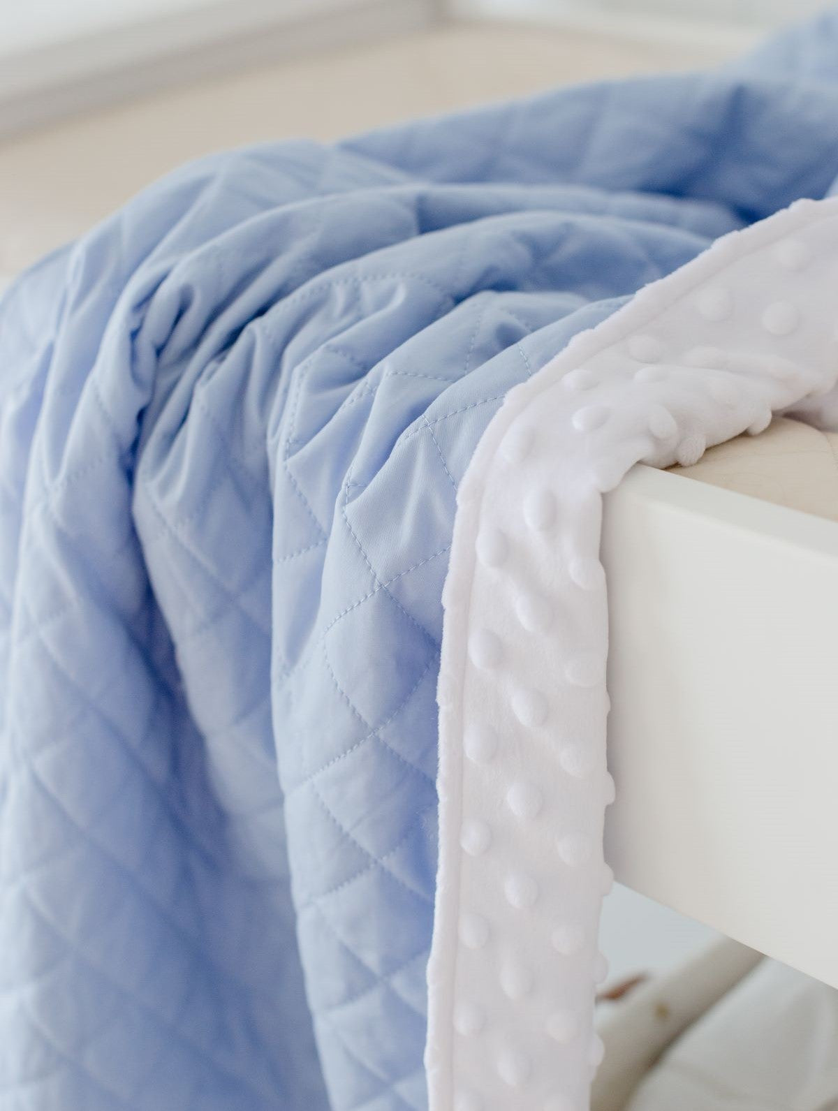 Bambella Designs Quilted Snuggle Blanket | Sky Blue