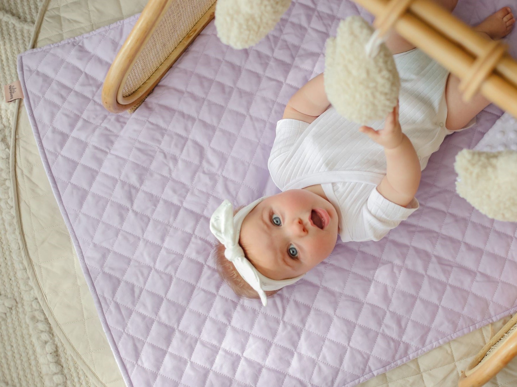 Bambella Designs Quilted Snuggle Blanket | Lavender Haze