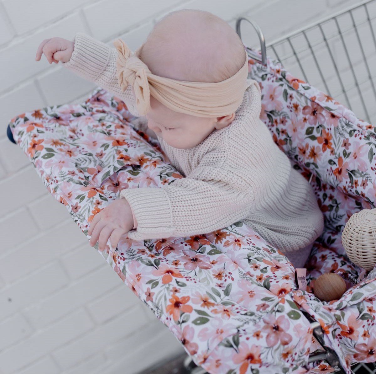 Universal Padded Trolley Liner | Bloom – Bambella Designs