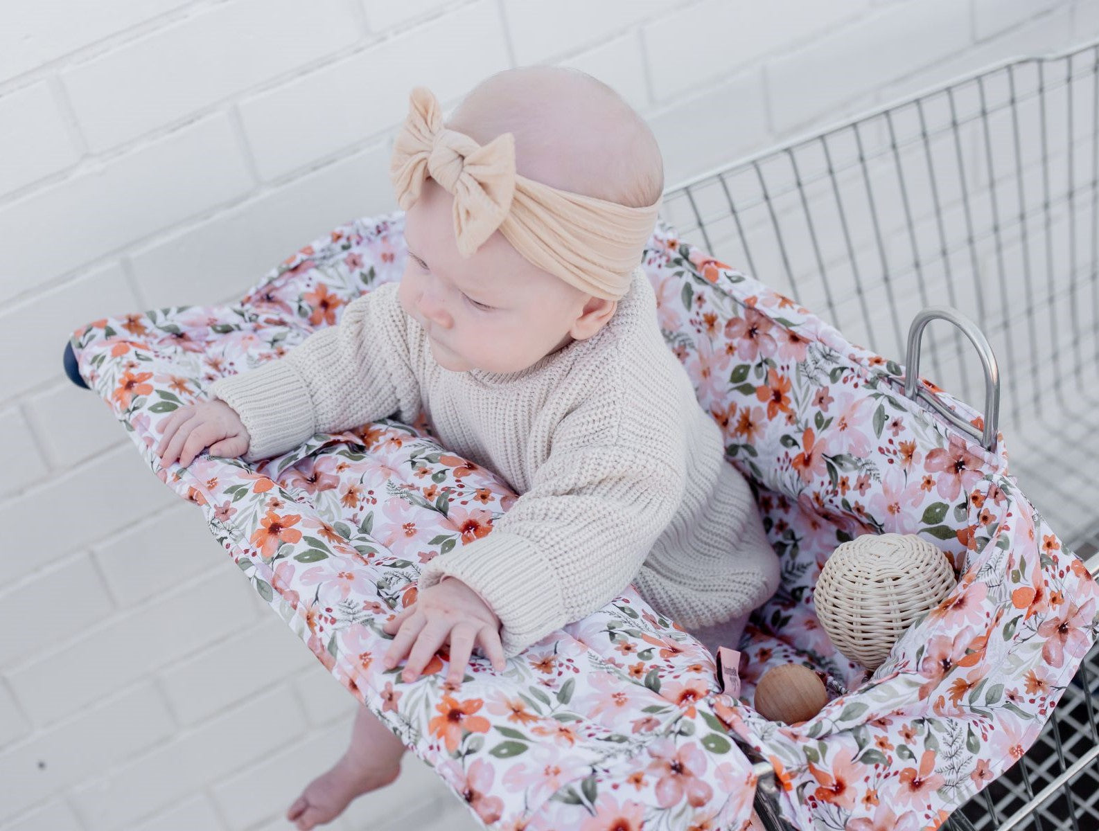 Universal Padded Trolley Liner | Bloom – Bambella Designs