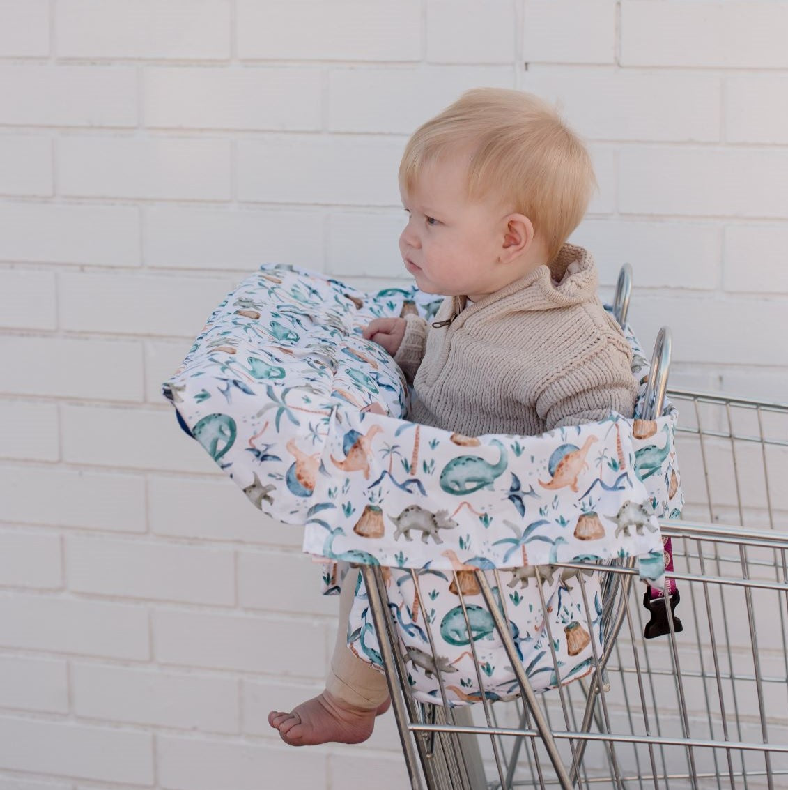 Universal Padded Trolley Liner | Wild Dinosaurs – Bambella Designs