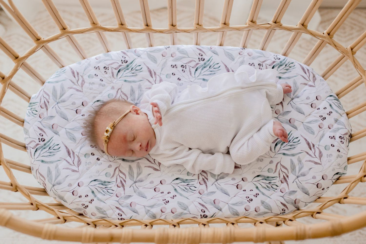 Waterproof Bassinet Sheet/Change Mat Cover | Botanical – Bambella Designs