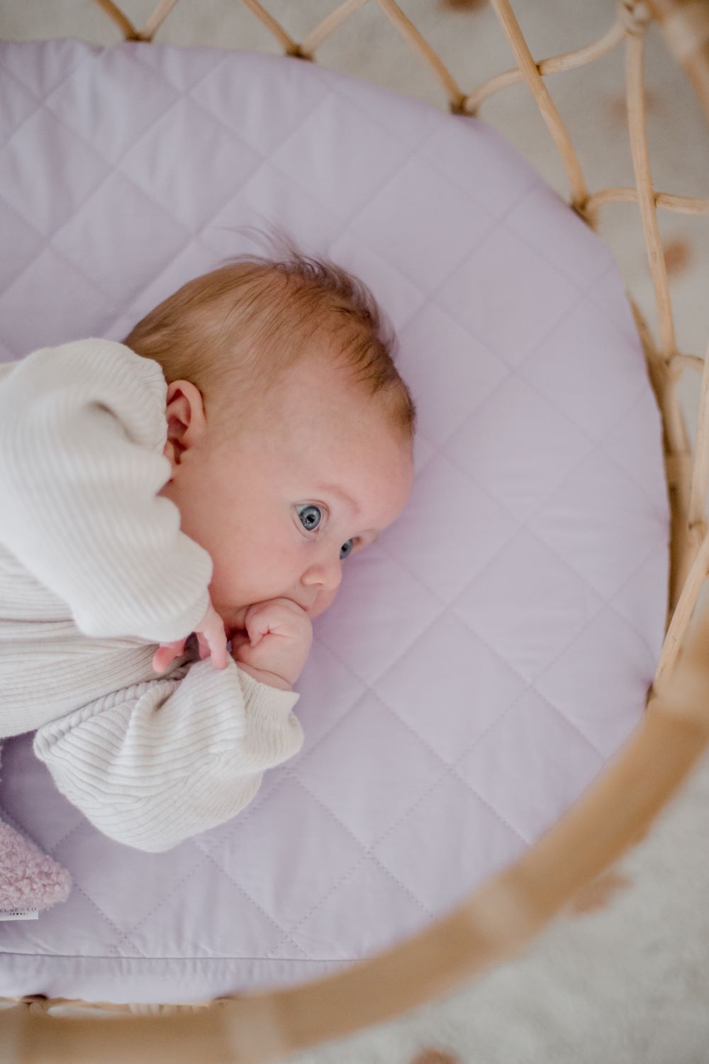 Waterproof Bassinet Sheet/Change Mat Cover | Lavender Haze – Bambella ...