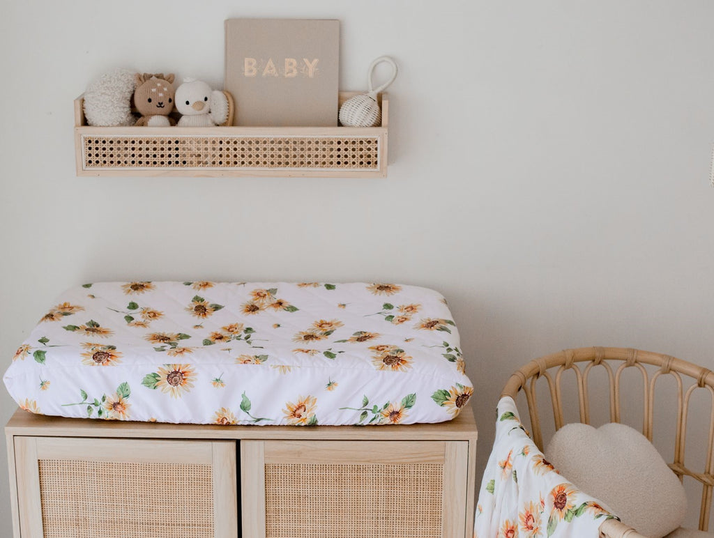 Waterproof Bassinet Sheet/Change Mat Cover | Sunny Days – Bambella Designs