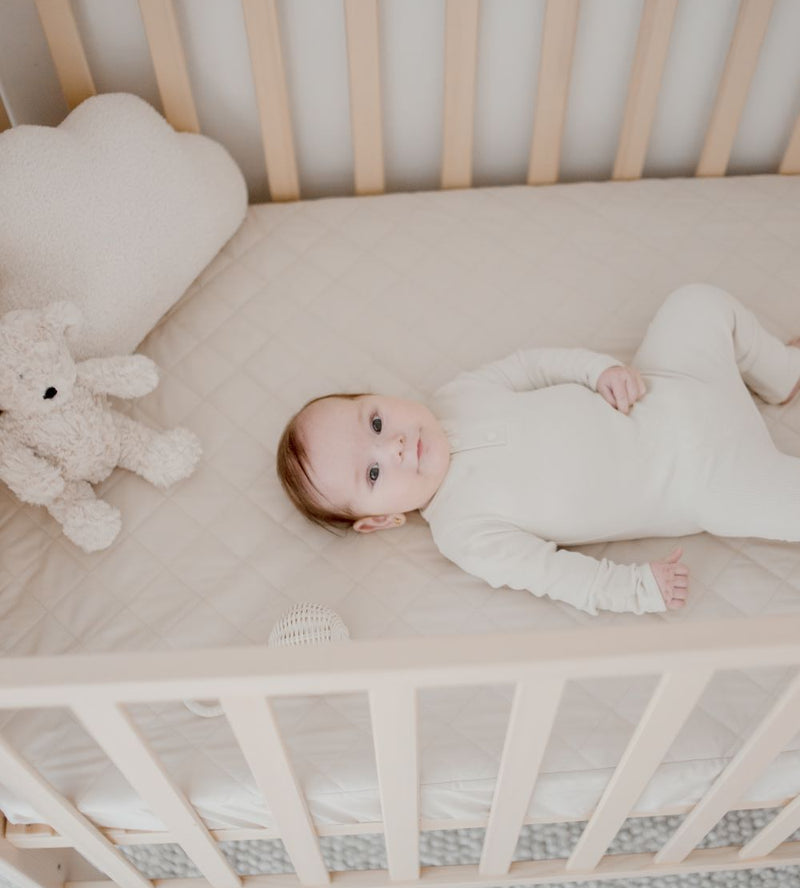 2-in-1 Fitted Waterproof Cot Sheets | Bambella Designs