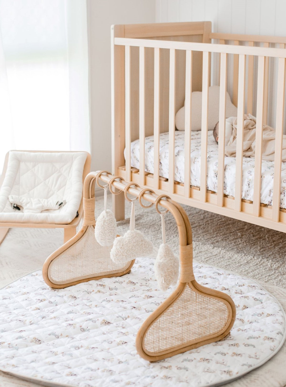 Waterproof Fitted Cot Sheet | Oakwood Farm – Bambella Designs