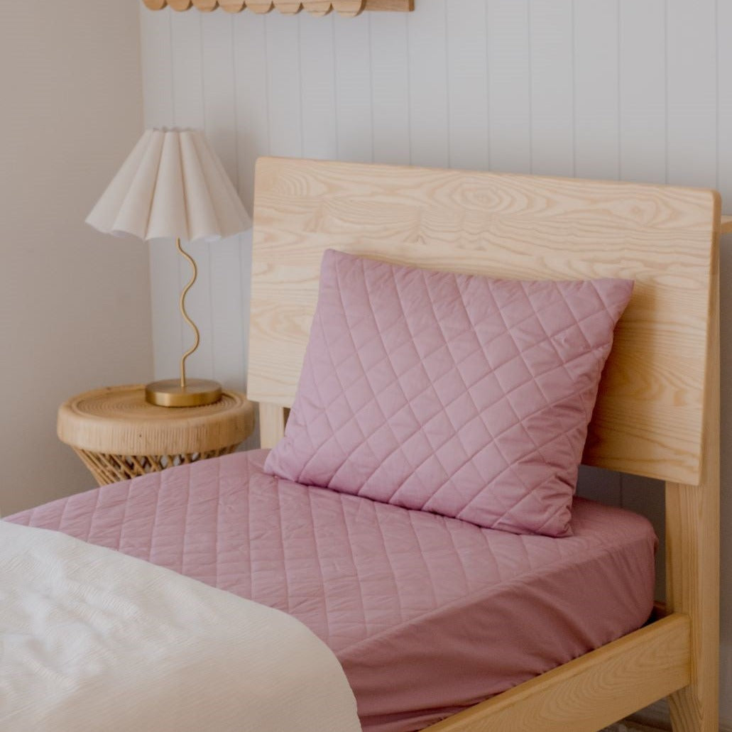 Waterproof Fitted Sheet | Dusty Mauve – Bambella Designs