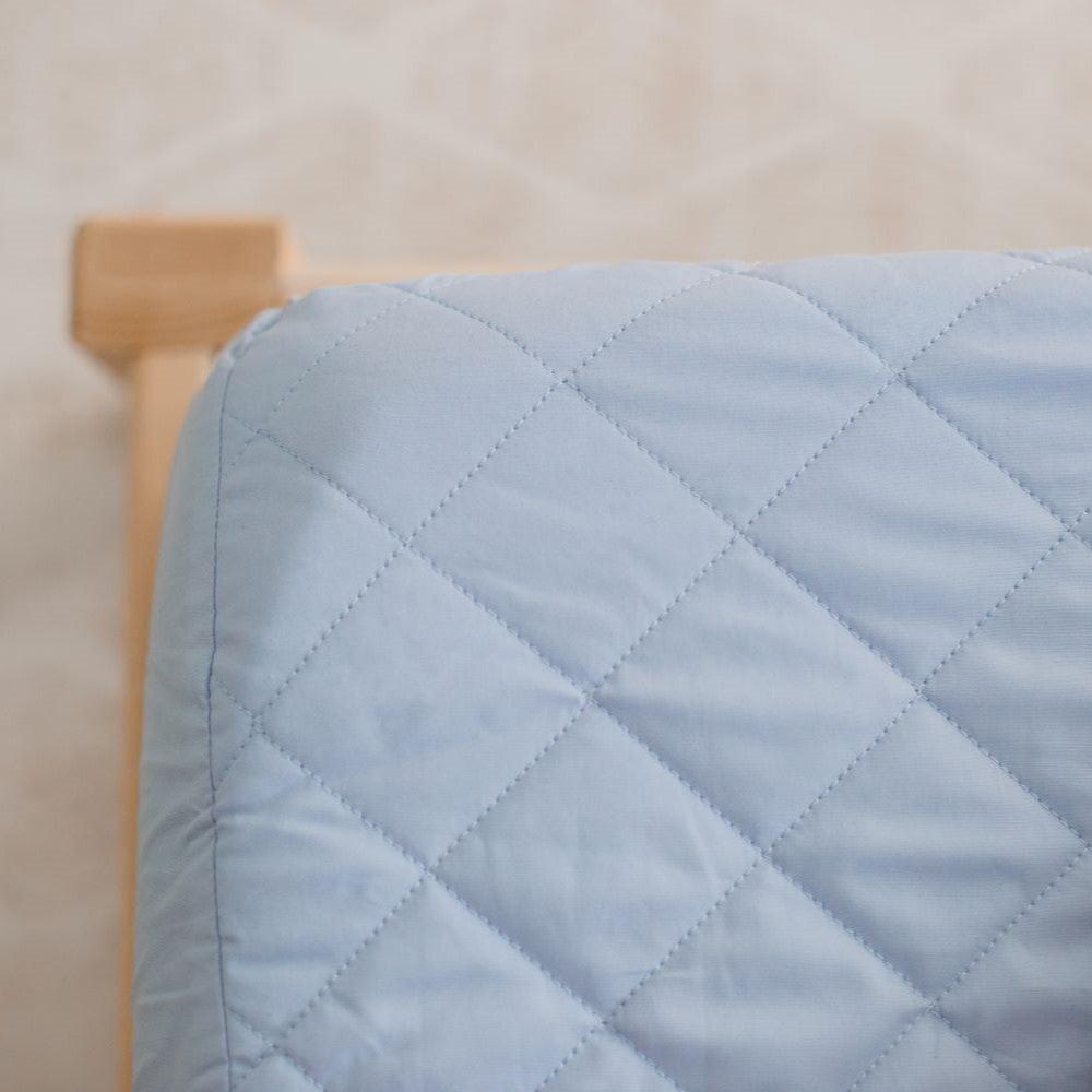 Waterproof Fitted Sheet | Dusty Sky Blue – Bambella Designs