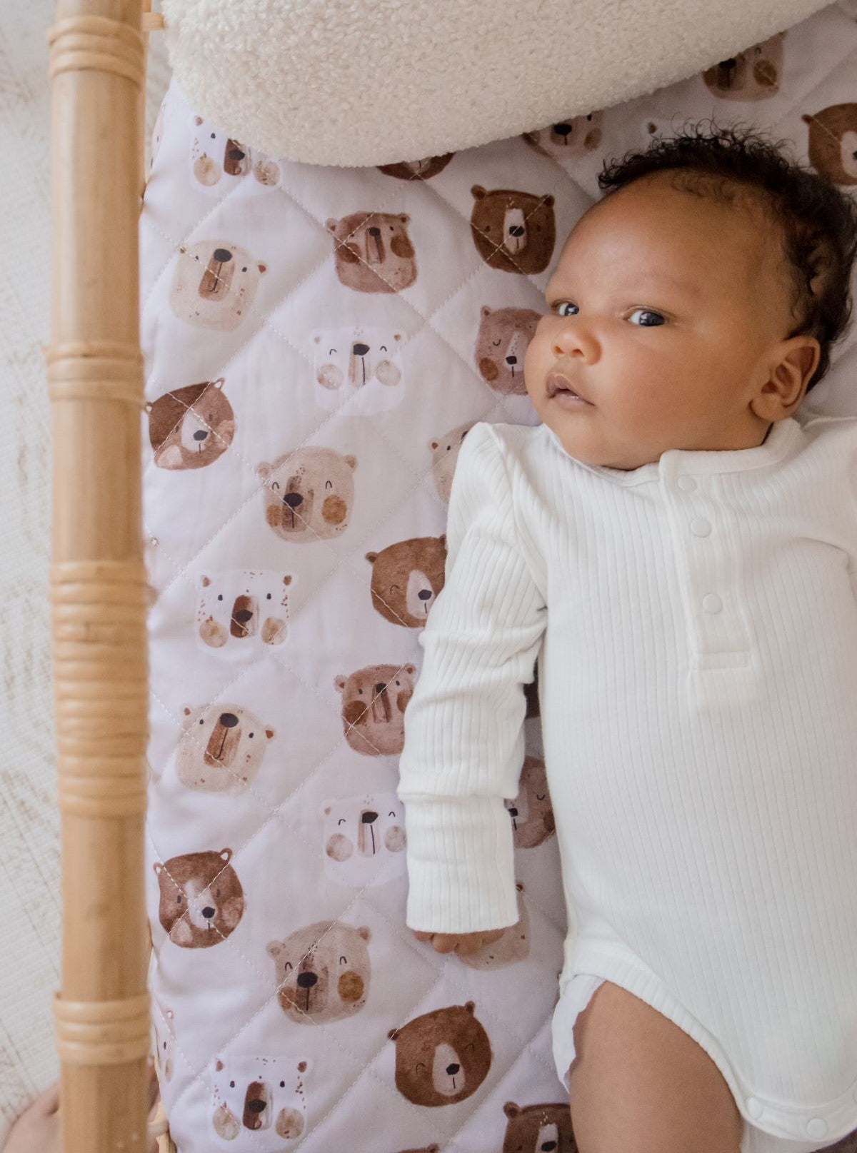 Bambella Waterproof Fitted Bassinet Sheet | Bear in There – Bambella ...