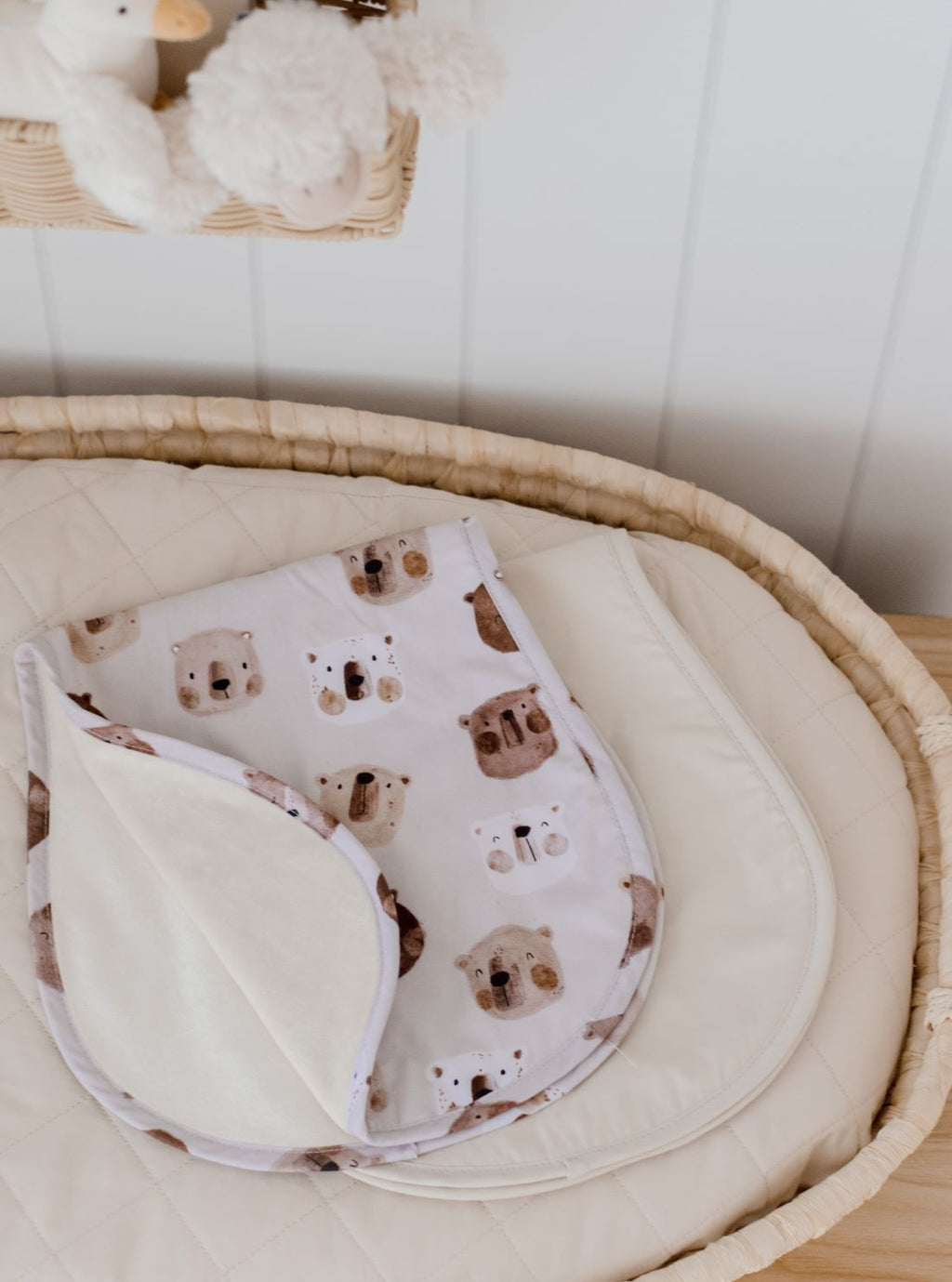 Premium Burp Cloth Duo | Bear in There & Oat – Bambella Designs