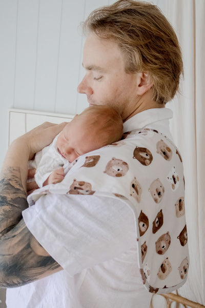 Premium Burp Cloth Duo | Bear in There & Oat – Bambella Designs