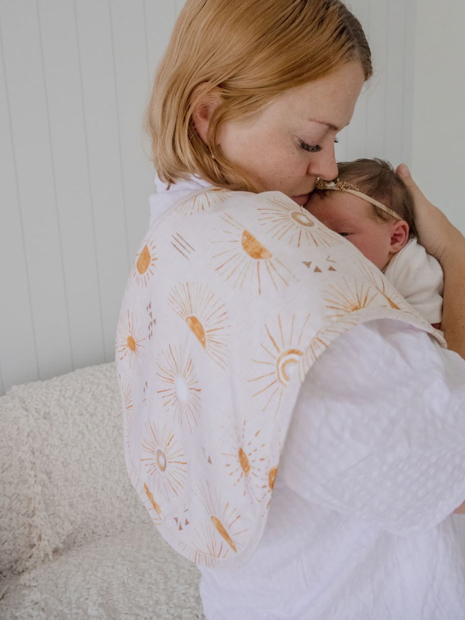 Premium Burp Cloth Duo | Bohemian Sunshine & Oat – Bambella Designs