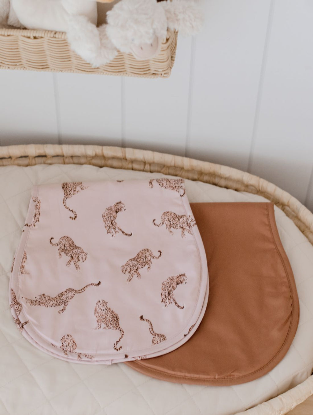 Premium Burp Cloth Duo | Queen of the Jungle & Chestnut – Bambella Designs