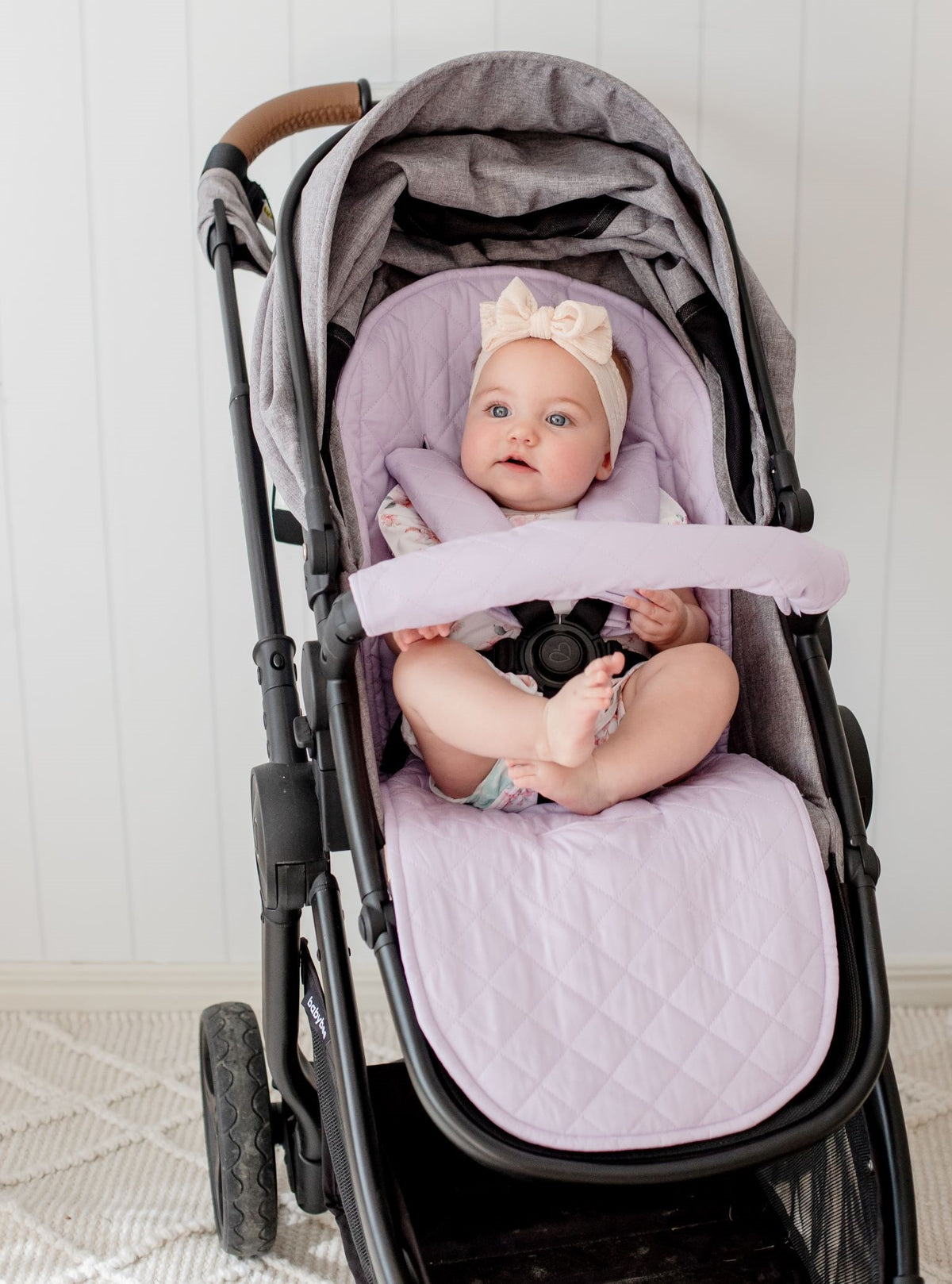 Universal Quilted Pram Liner | Lavender Haze – Bambella Designs