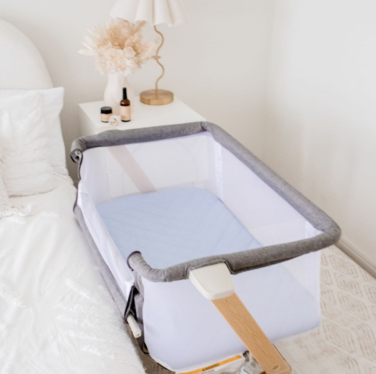 Dusty Blue | Bambella Waterproof Co-Sleeper Fitted Sheets – Bambella ...