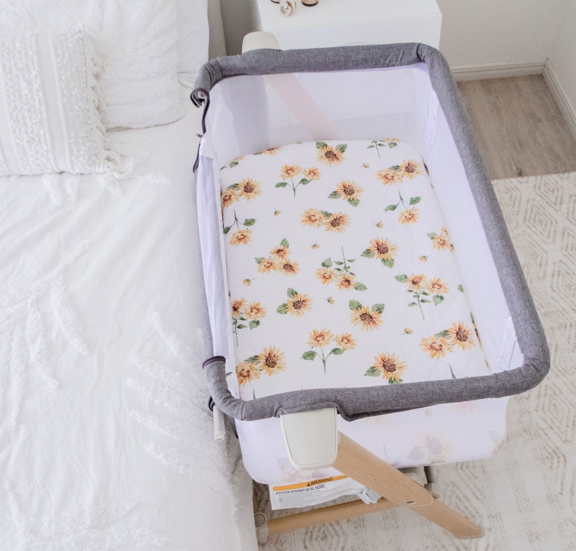 Sunny Days | Bambella Waterproof Co-Sleeper Fitted Sheets – Bambella ...