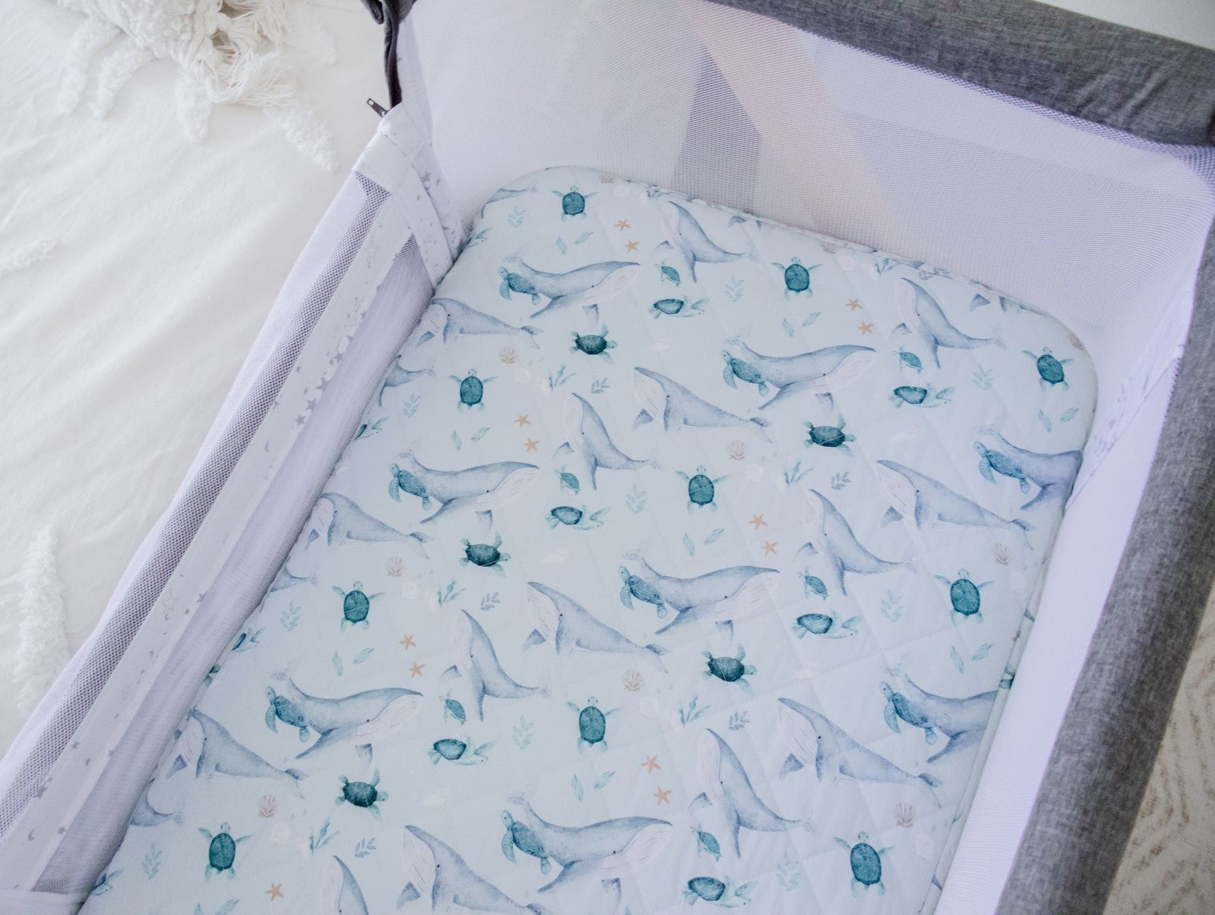 Turtle Bay | Bambella Waterproof Co-Sleeper Fitted Sheets – Bambella ...