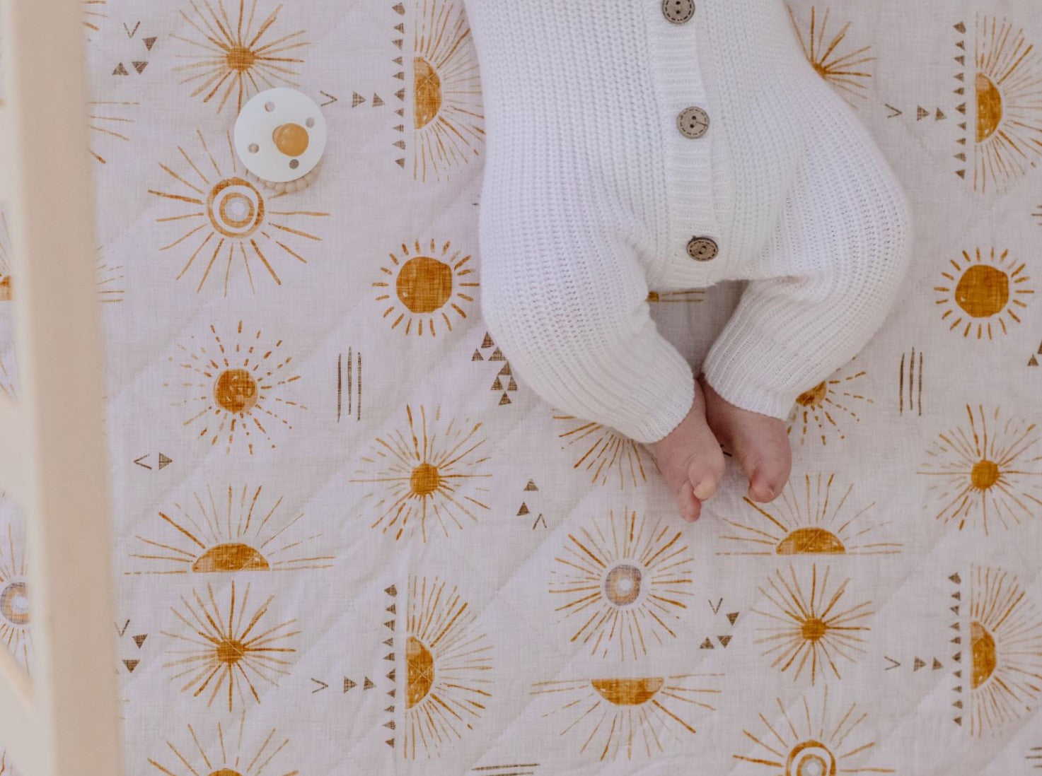 Waterproof Fitted Cot Sheet | Bohemian Sunshine – Bambella Designs