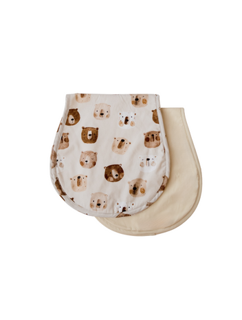 Premium Burp Cloth Duo | Bear in There & Oat – Bambella Designs