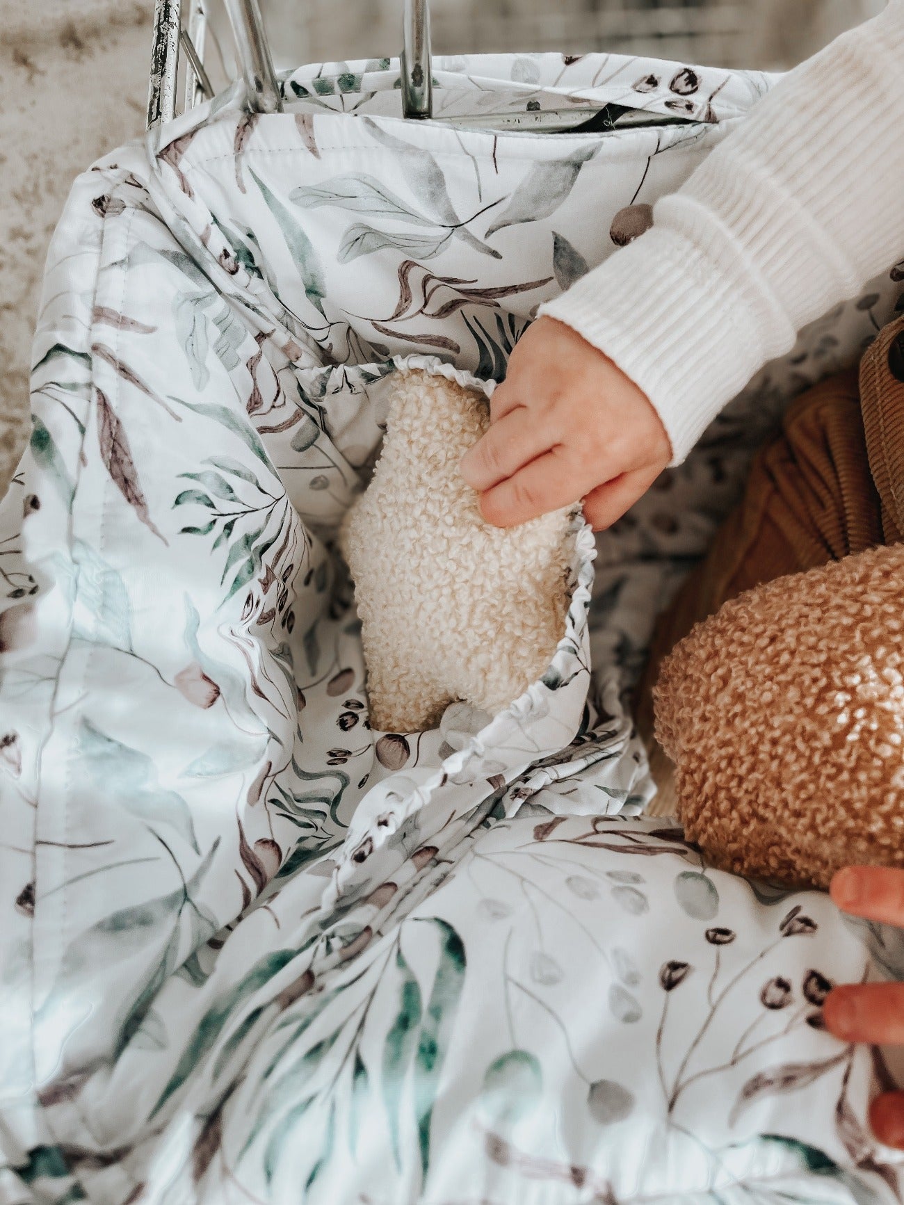 Universal Padded Trolley Liner | Botanical – Bambella Designs