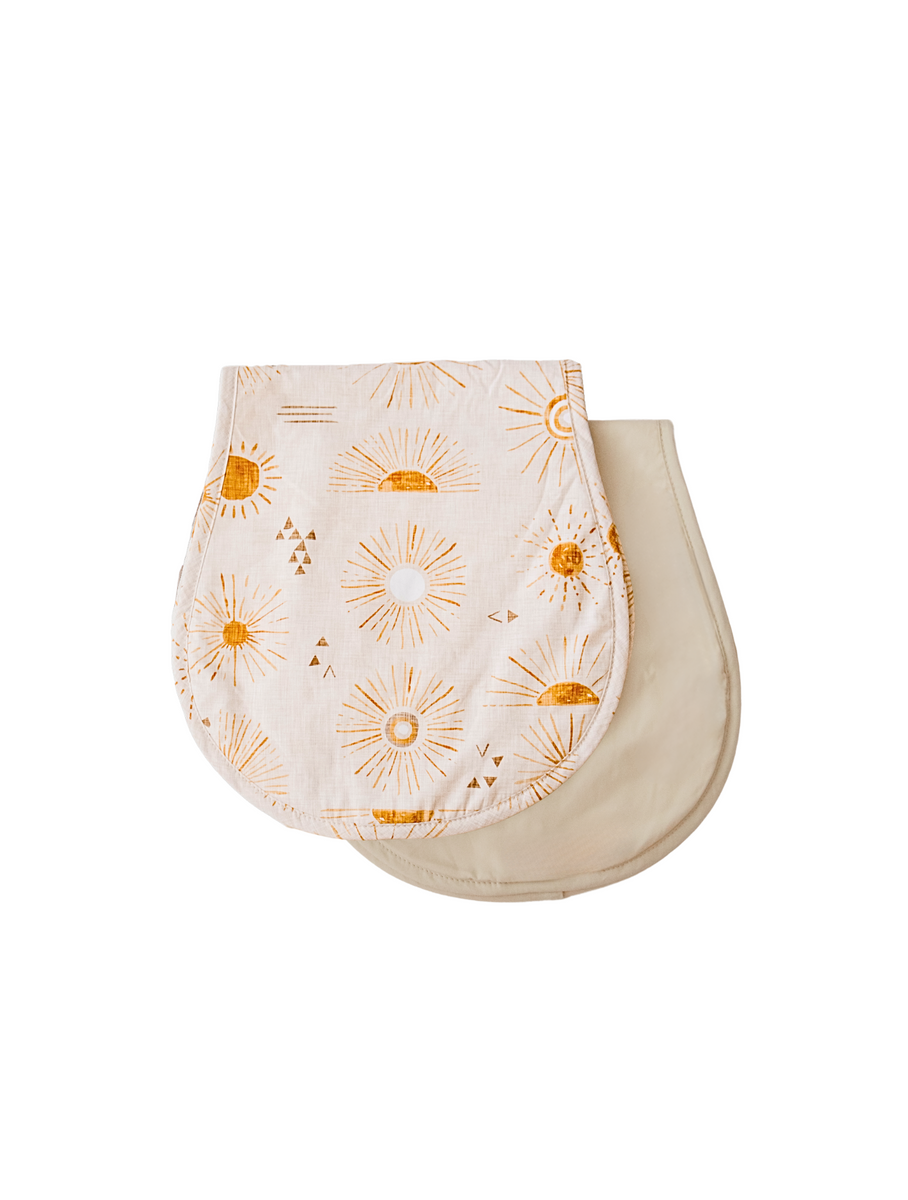 Premium Burp Cloth Duo | Bohemian Sunshine & Oat – Bambella Designs